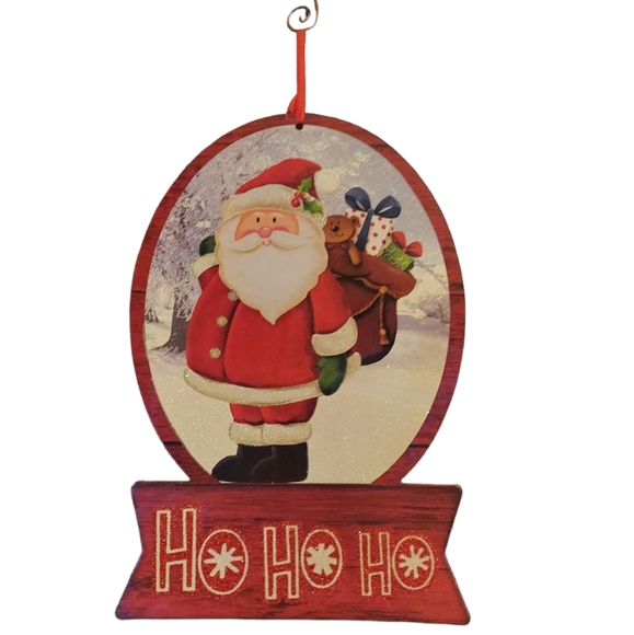 Holiday | Santa Glitter Sign | Poshmark